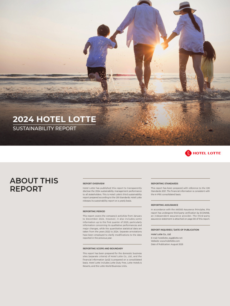 2024 HOTEL LOTTE Sustainability Report | PDF | Sustainability | Governance