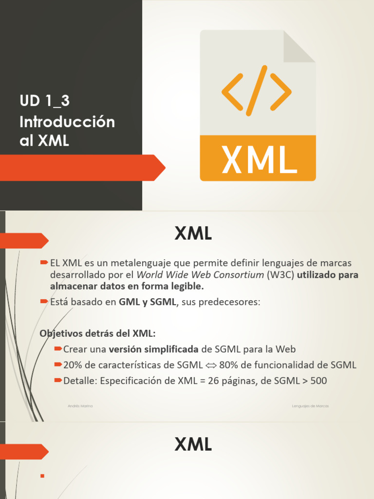 UD1_3 Introduccion Al XML | PDF