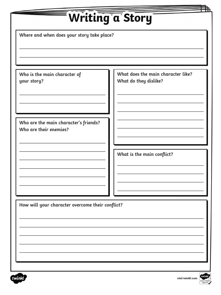 Writing A Story Worksheet PDF | PDF