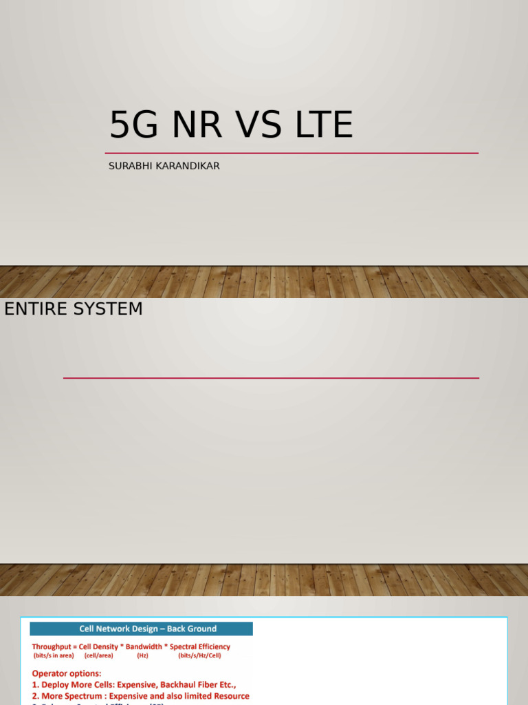 5G NR vs LTE | PDF | Networking Standards | Data Transmission