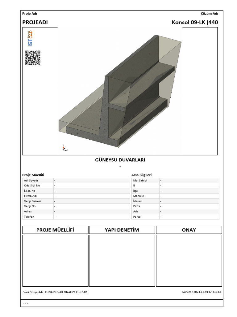 Retaining Wall Calculation 09m Konsol | PDF