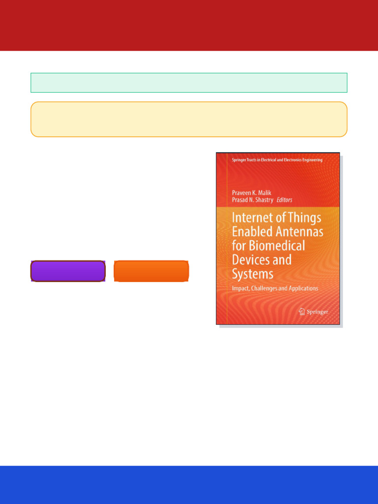 (EBook PDF) Internet of Things Enabled Antennas for Biomedical Devices ...