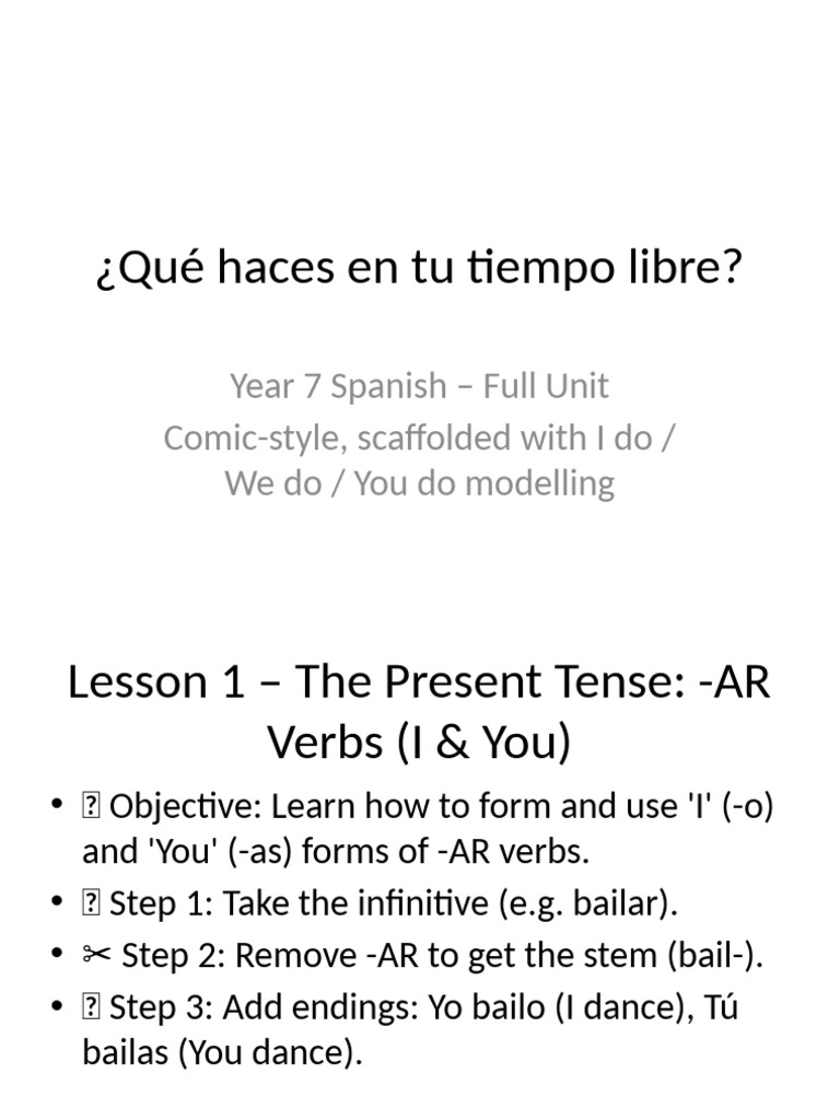 Y7 Que Haces en Tu Tiempo Libre Full Unit | PDF