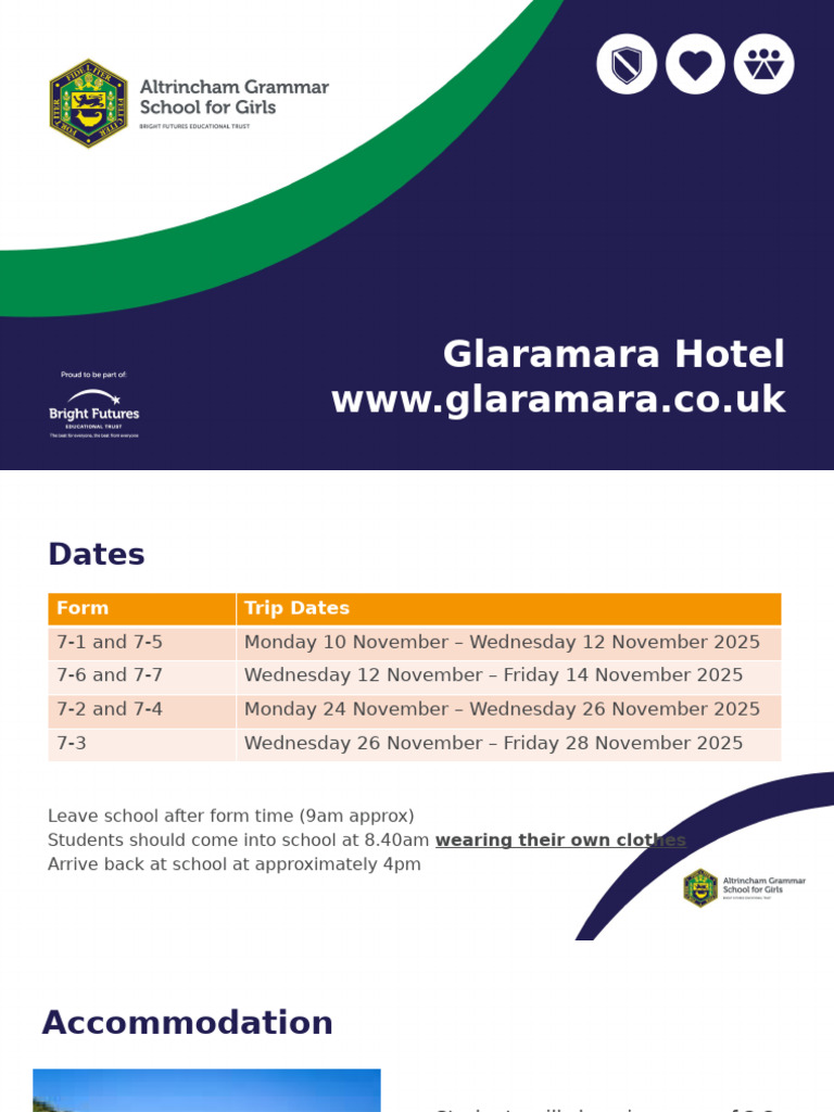 Glaramara Hotel Trip Details for Students | PDF | Foods | Cuisine