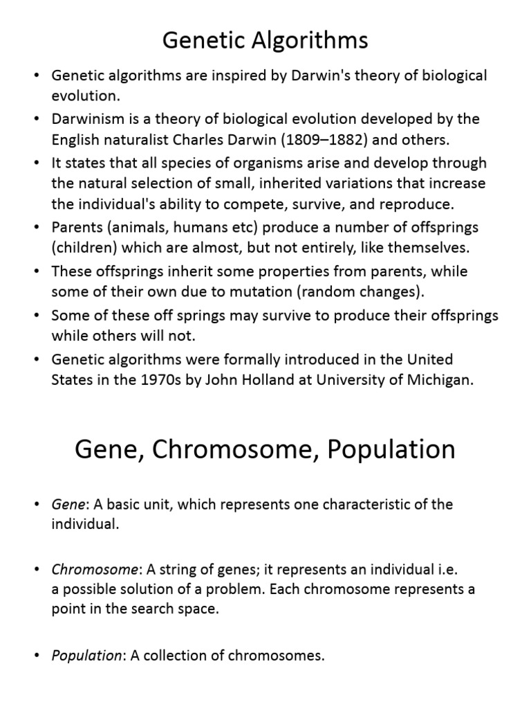 Ai Programming - PPTX (Dragged) | PDF | Genetic Algorithm | Genetics