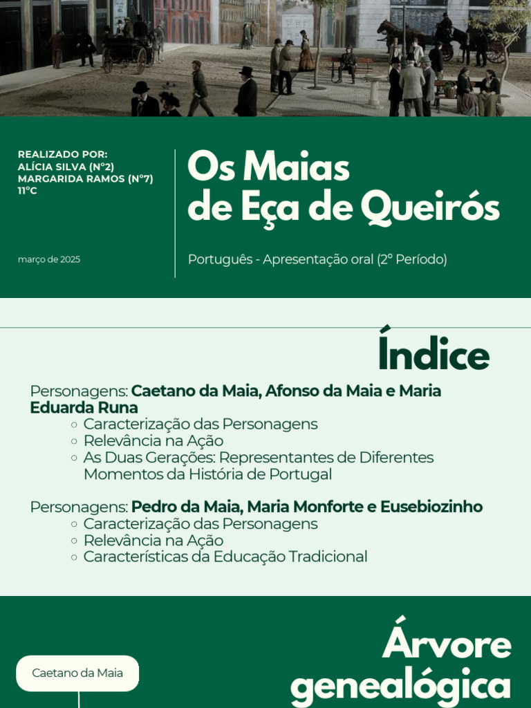 Análise das Personagens em "Os Maias" | PDF