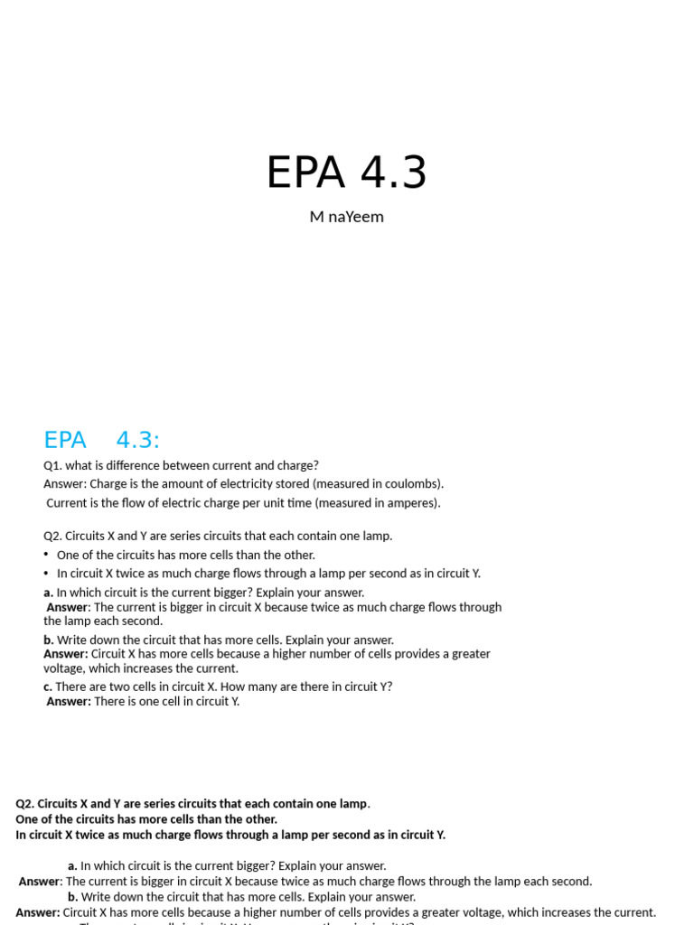 Epa 4.3 | PDF