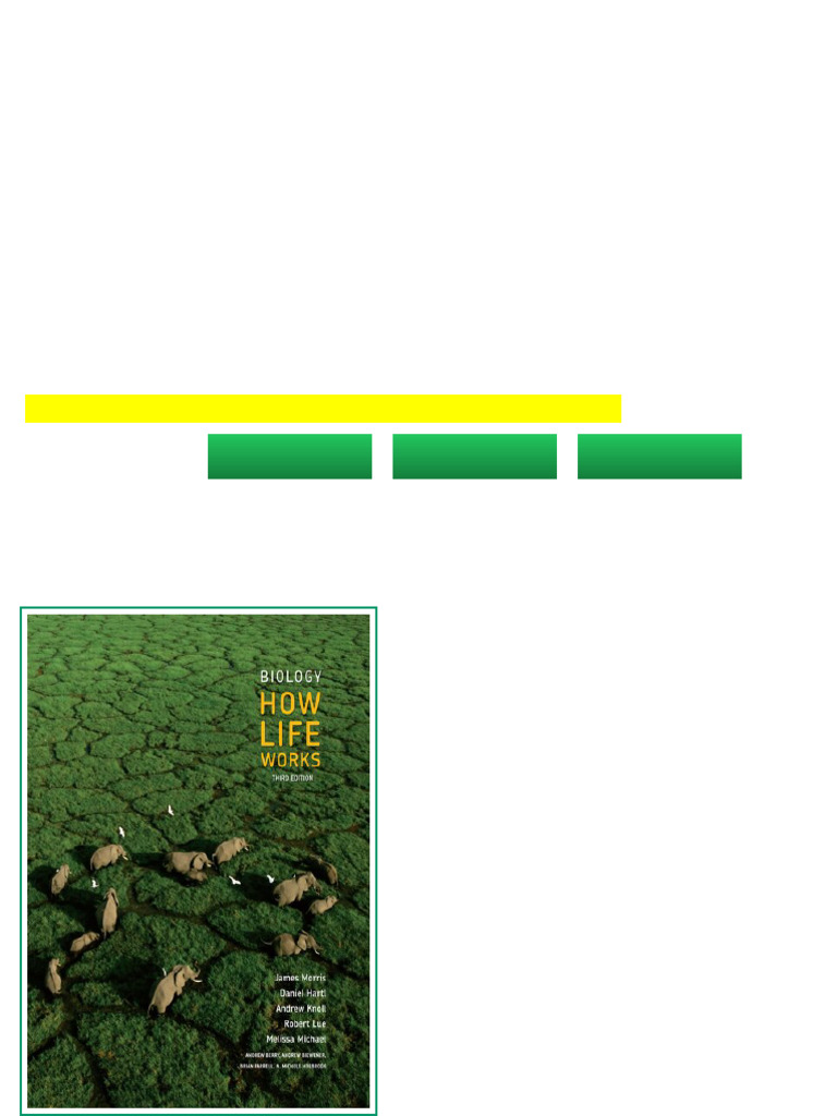 (Ebook) Biology: How Life Works by Macmillan Higher Education, James ...