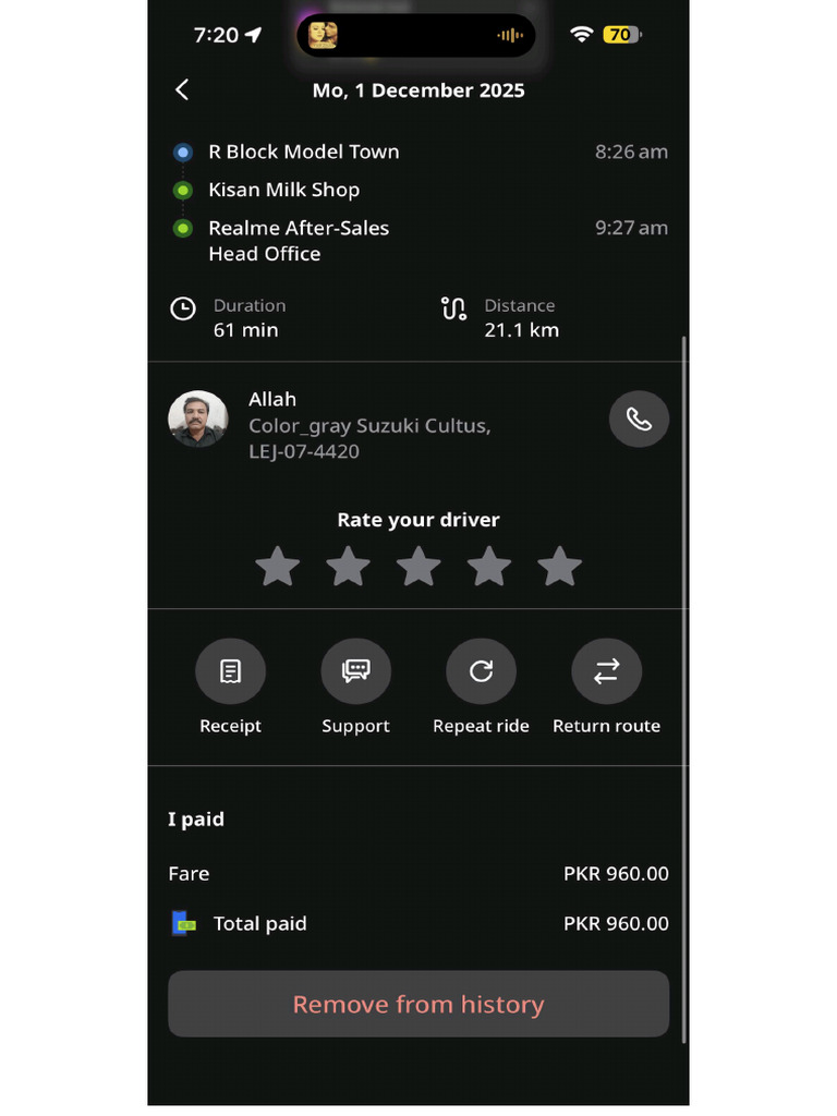 November Uber Bill | PDF