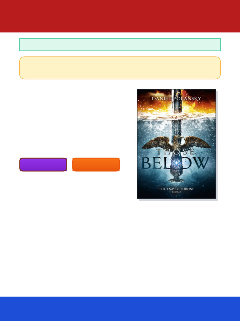 Those Below The Empty Throne Book 2 1st Edition Daniel Polansky Full ...