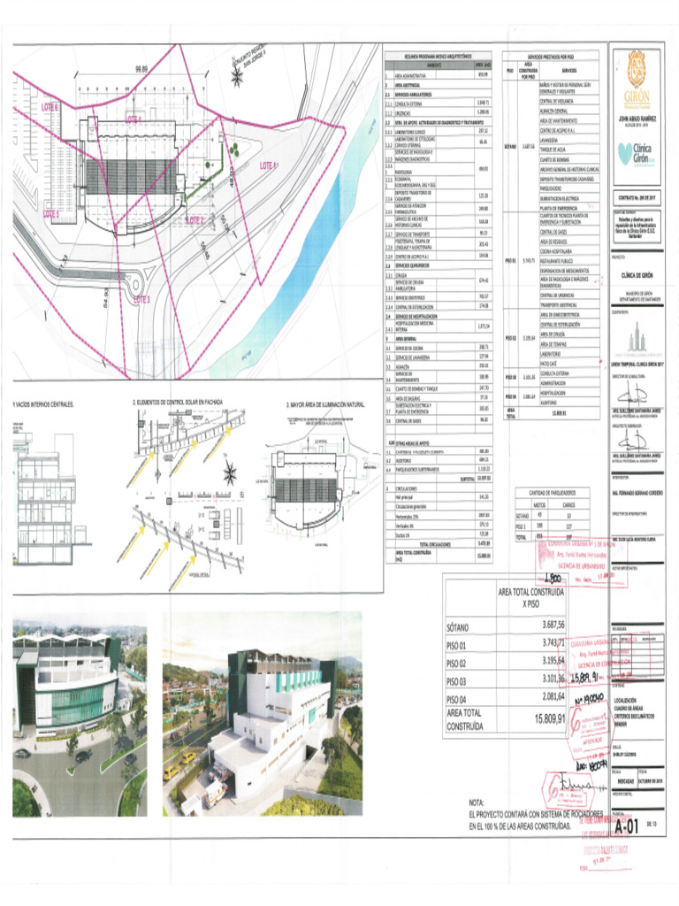 Plano 1 Localizacion Cuadro de Areas | PDF