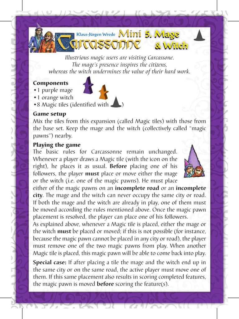 Mini 5 Mage Witch | PDF | Board Games | Tabletop Games