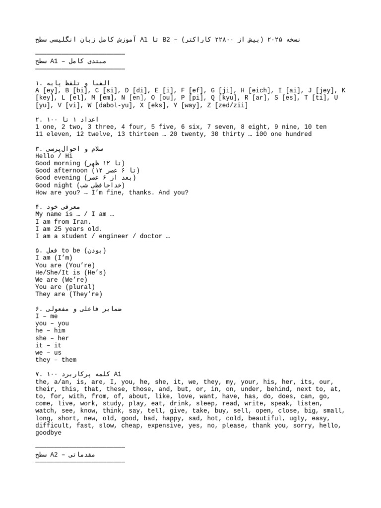 آموزش کامل زبان-WPS Office | PDF | English Language | Linguistics