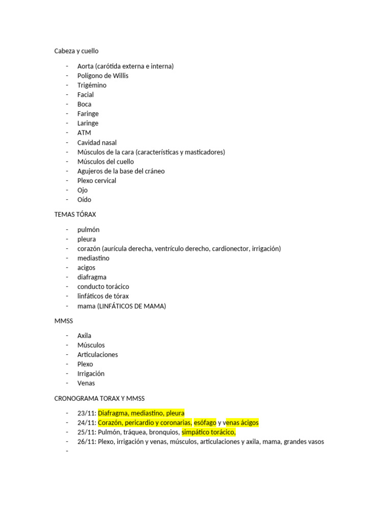 Cabeza y Cuello ANATOMIA 2025 | PDF