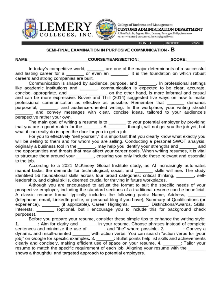 Semis in PurComm | PDF | Résumé | Communication