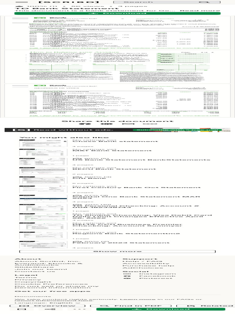 TD Bank Statement PDF Banks Deposit Account | PDF | Corporate Jargon ...