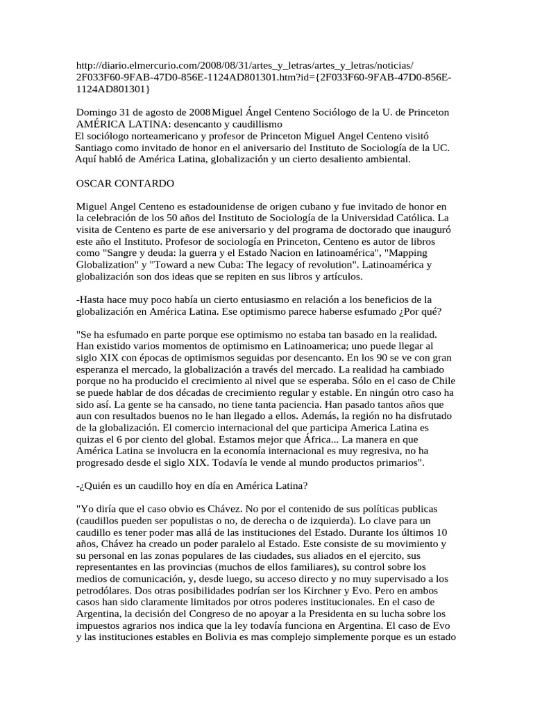 Caudillismo Alatina | PDF | Cuba | America latina