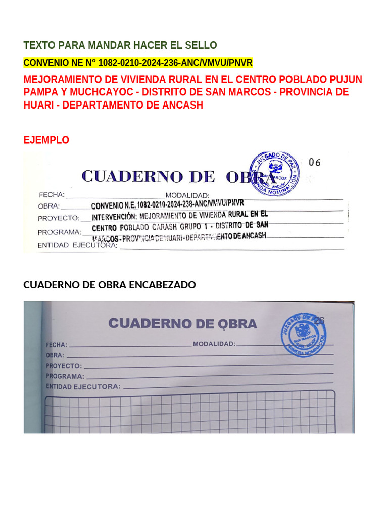 Texto para Mandar Hacer El Sello | PDF