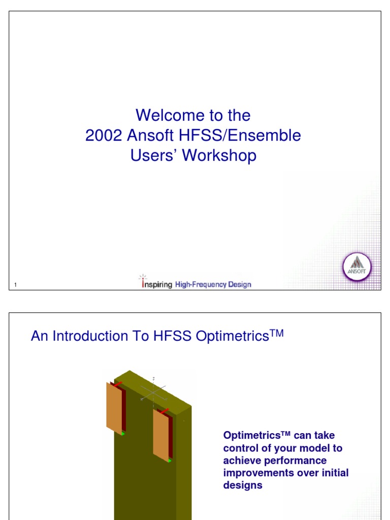An Introduction To HFSS Optimetrics | PDF | Mathematical Optimization ...