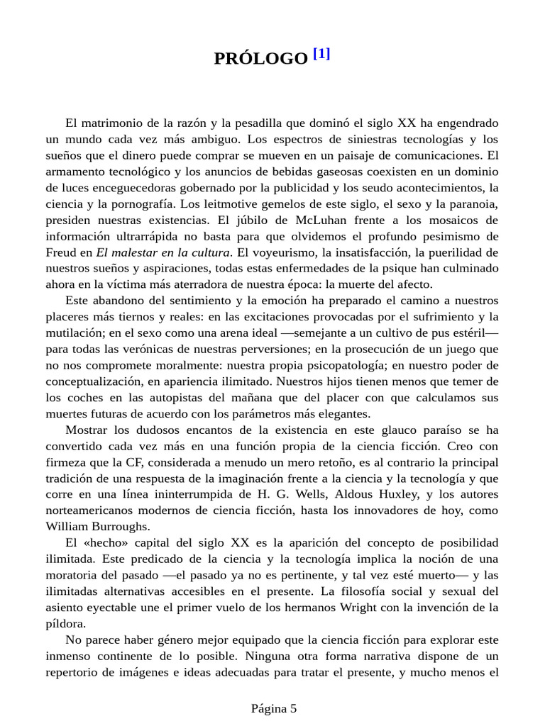 Ballard - Crash | PDF | Novelas | Ciencia ficción