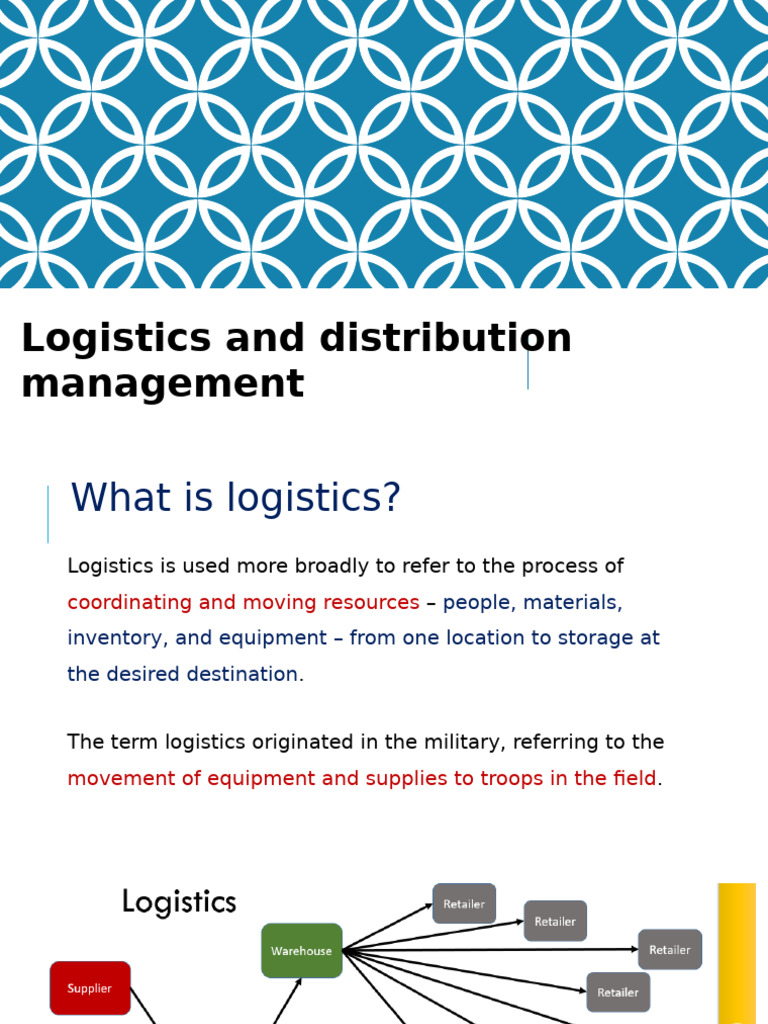 Logistics | PDF | Logistics | Warehouse