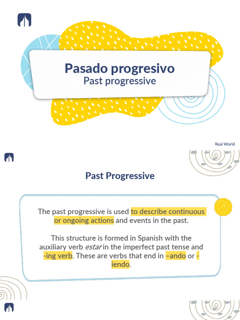 Past Progressive | PDF