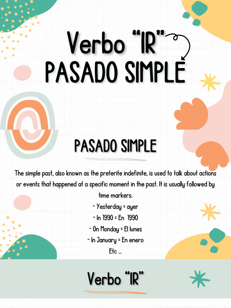 VERBO IR (PASADO SIMPLE) | PDF