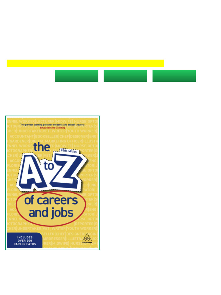 (Ebook) The A-Z of Careers and Jobs by Kogan Page Editorial ISBN ...