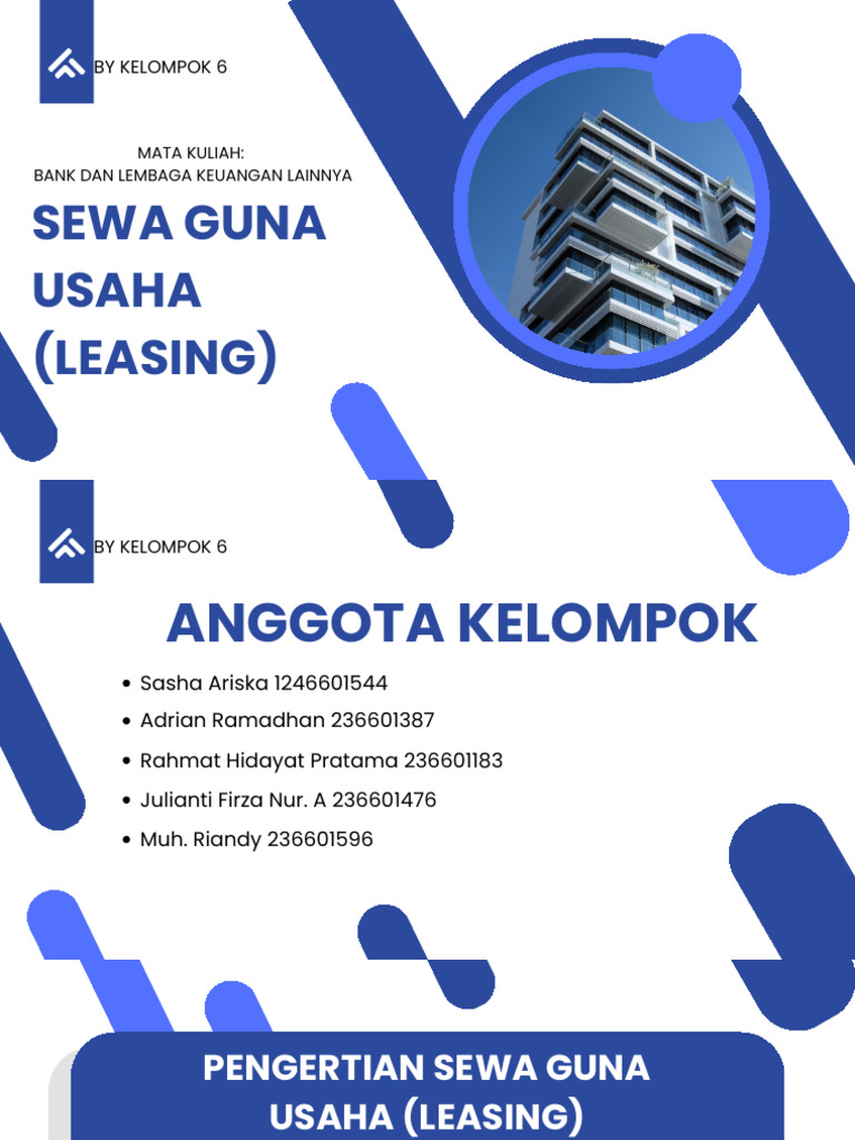 Pengertian dan Mekanisme Leasing di Indonesia | PDF