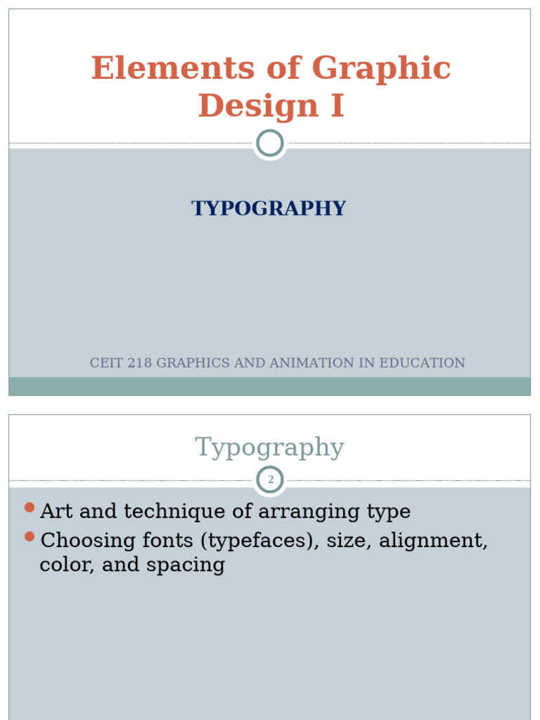 Typography and Color in Graphic Design | PDF | Typography | Typefaces