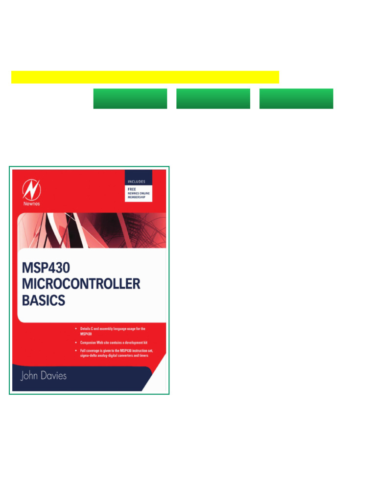 MSP430 Microcontroller Basics Digital Version 2025 | PDF