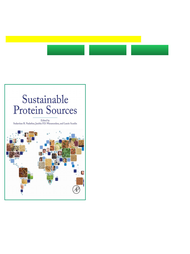 Sustainable Protein Sources Online Reading | PDF