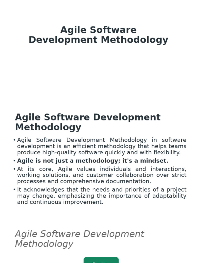 Agile Development | PDF | Agile Software Development | Software Development Process