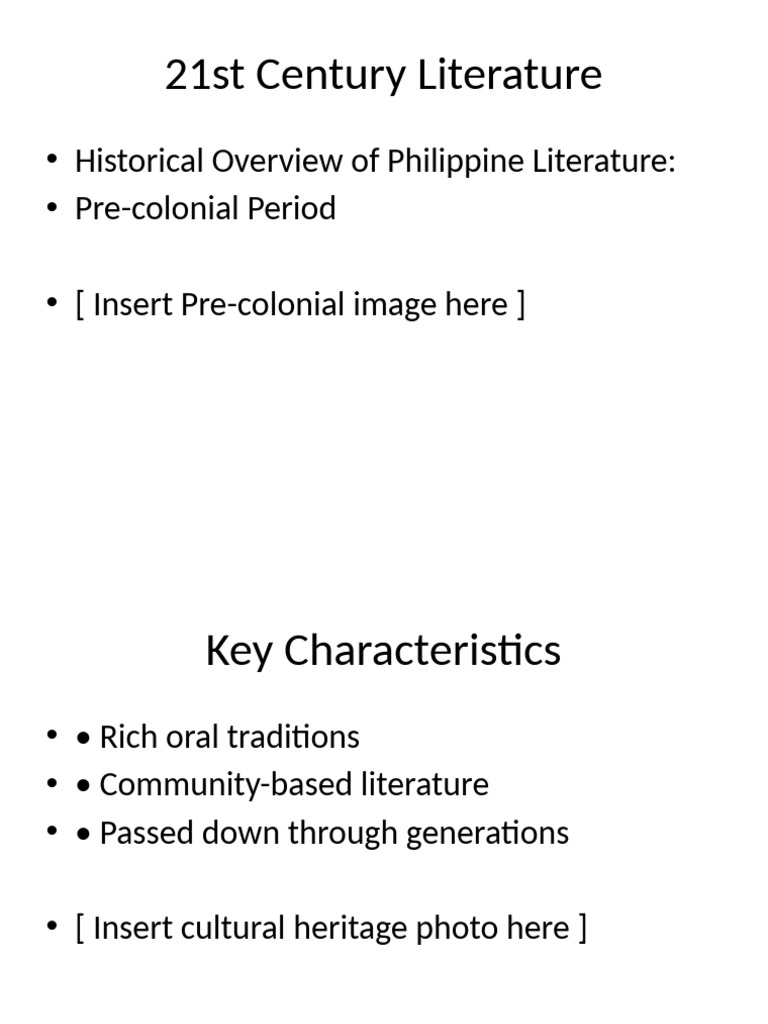 Pre Colonial Literature | PDF