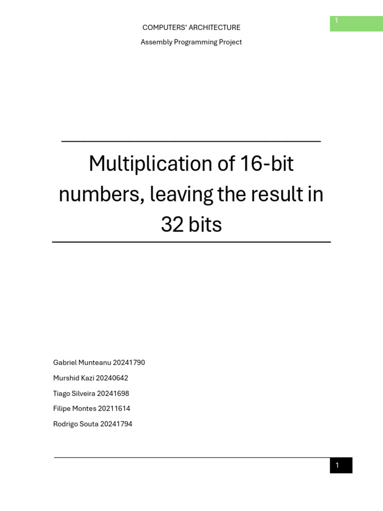 Multiplication of 16 | PDF