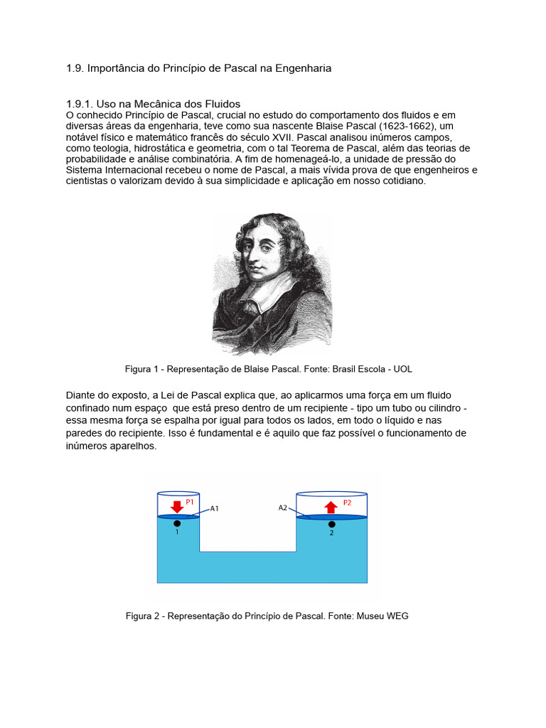 Princípio de Pascal na Engenharia e Indústria | PDF | Pressão | Bomba