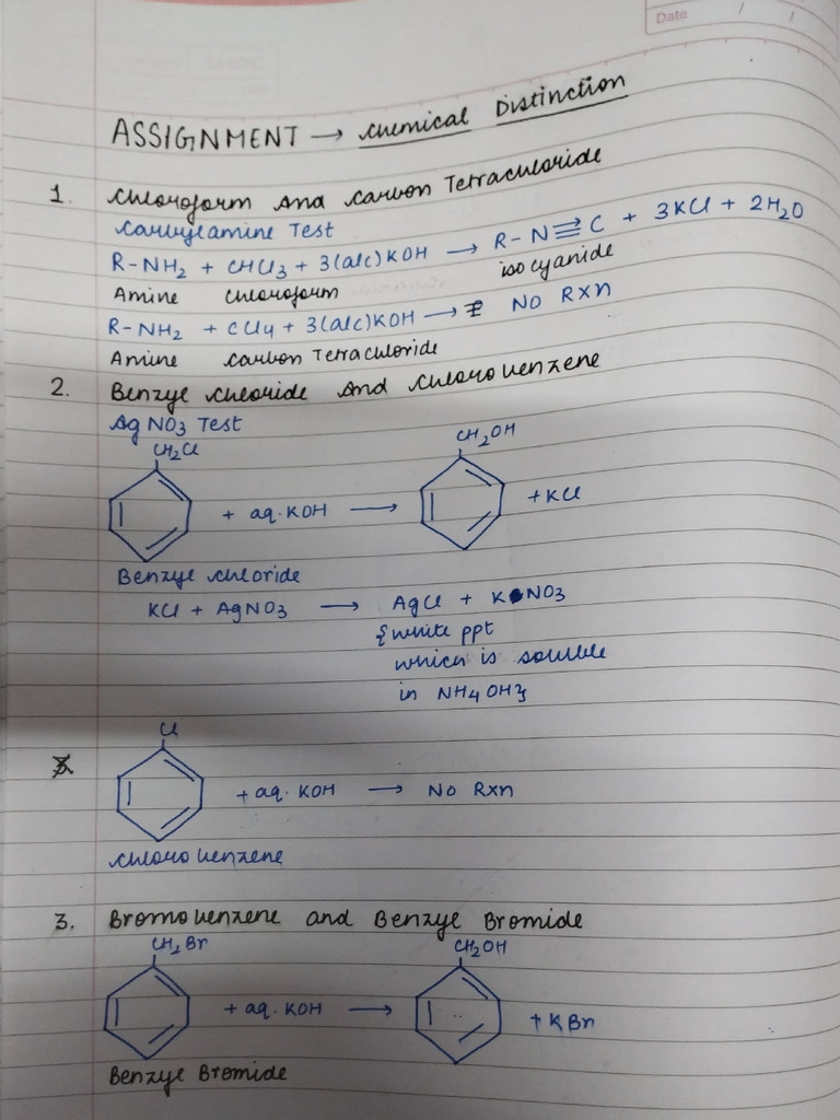 Chemical Reaction Test Results | PDF