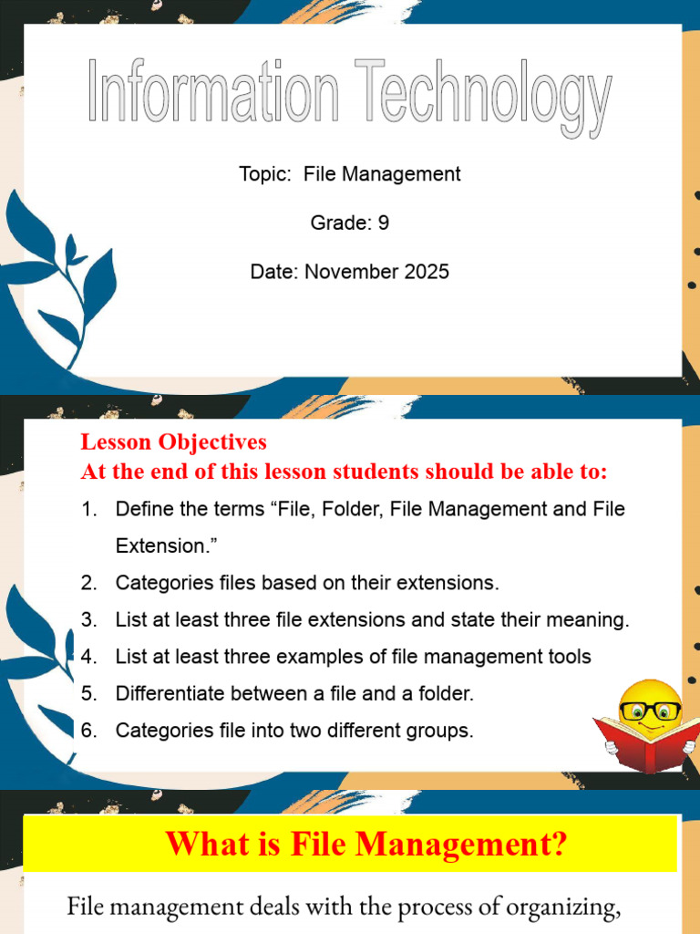 File Management 2023.pptx | PDF | Computer File | Filename