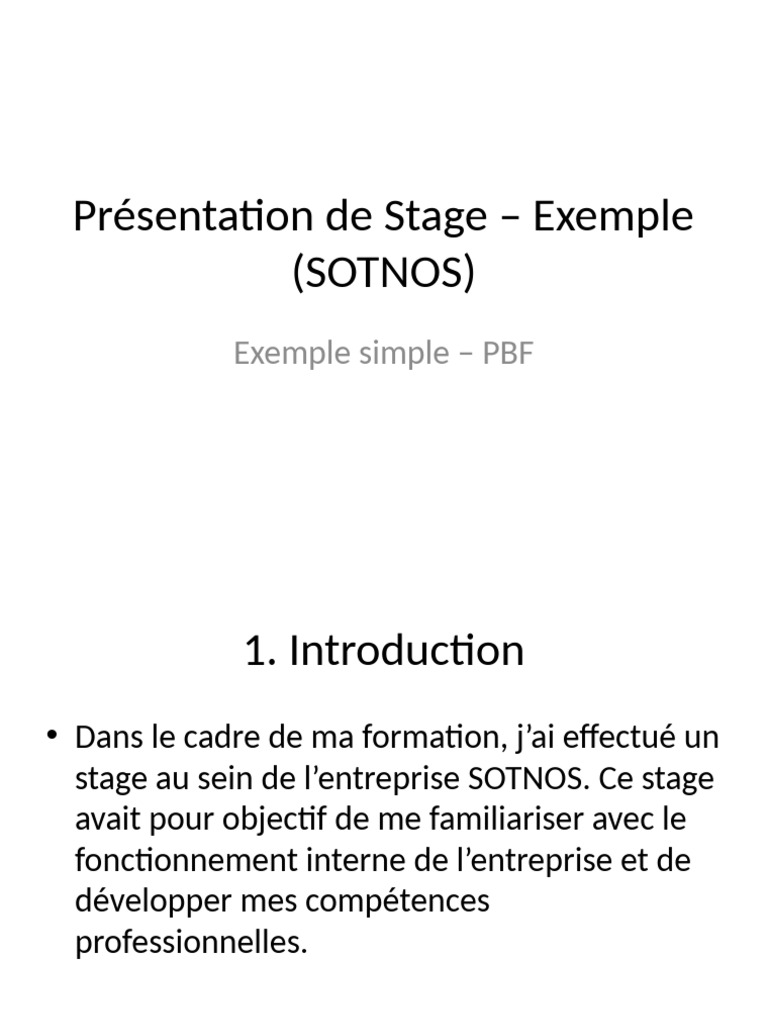 Presentation Stage Sample | PDF