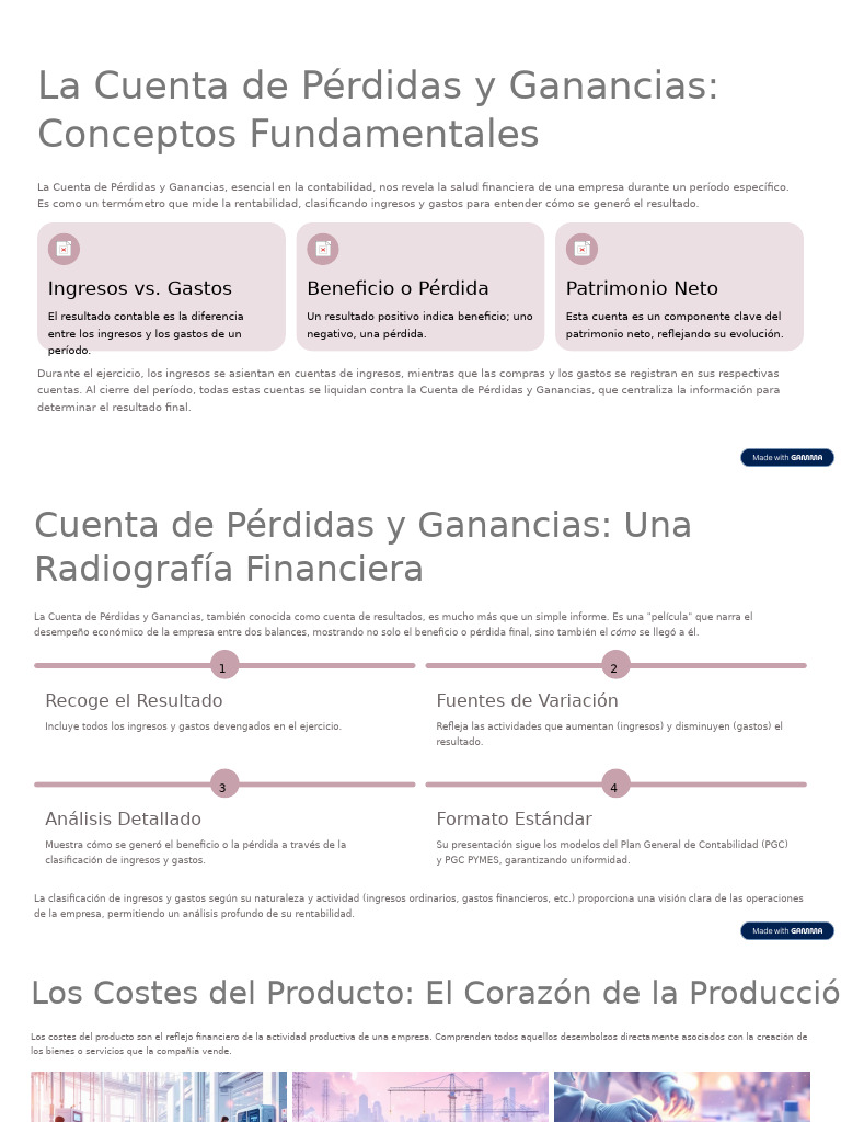 Cuenta de Pérdidas y Ganancias: Claves Financieras | PDF | Estado de ...