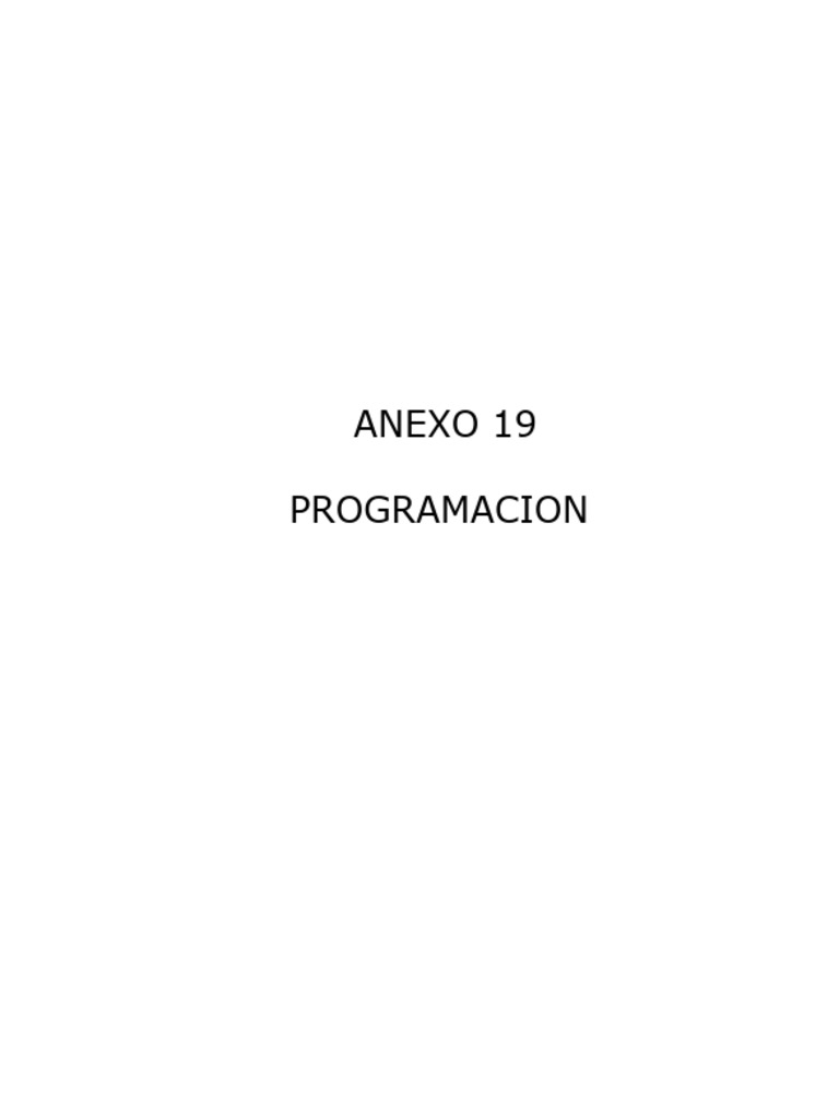 Anexo 19. Programacion Mes de Julio | PDF