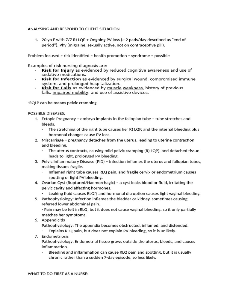 Analysing and Respond To Client Situation | PDF | Diabetes | Coronary ...
