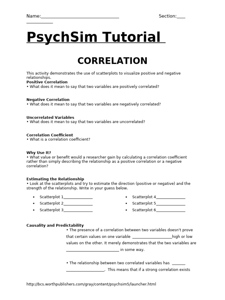 Understanding Correlation in Psychology | PDF