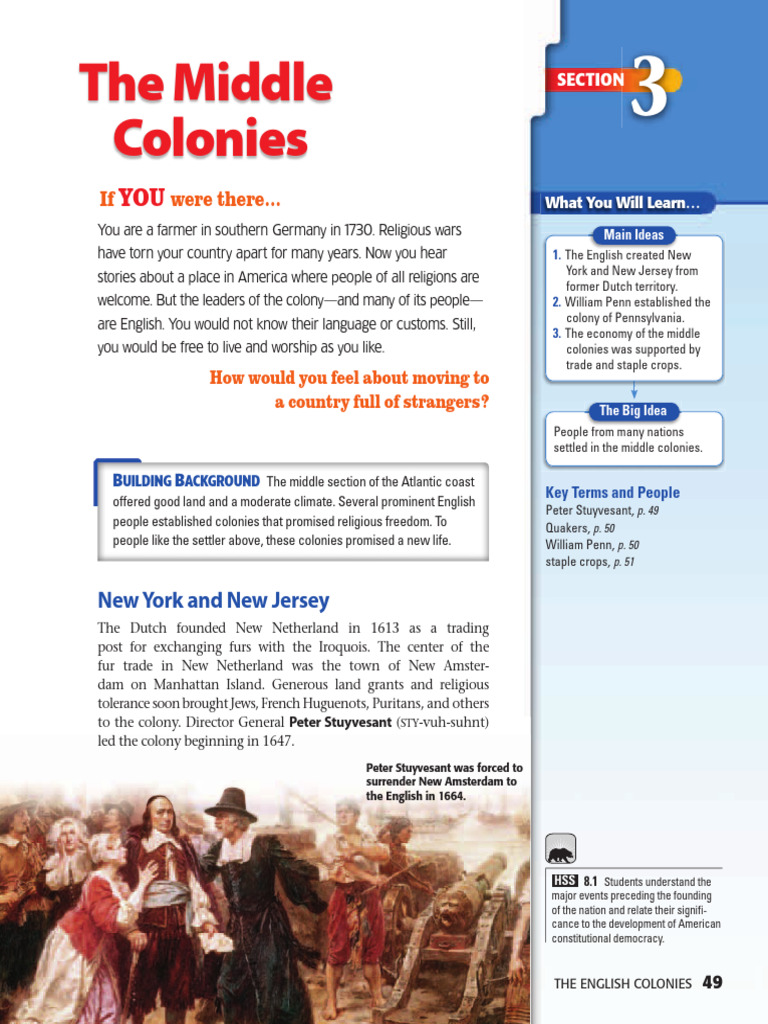 Middle Colonies: Diversity and Freedom | PDF | Olaudah Equiano ...