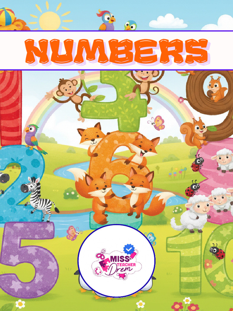 Numbers printables to color | PDF
