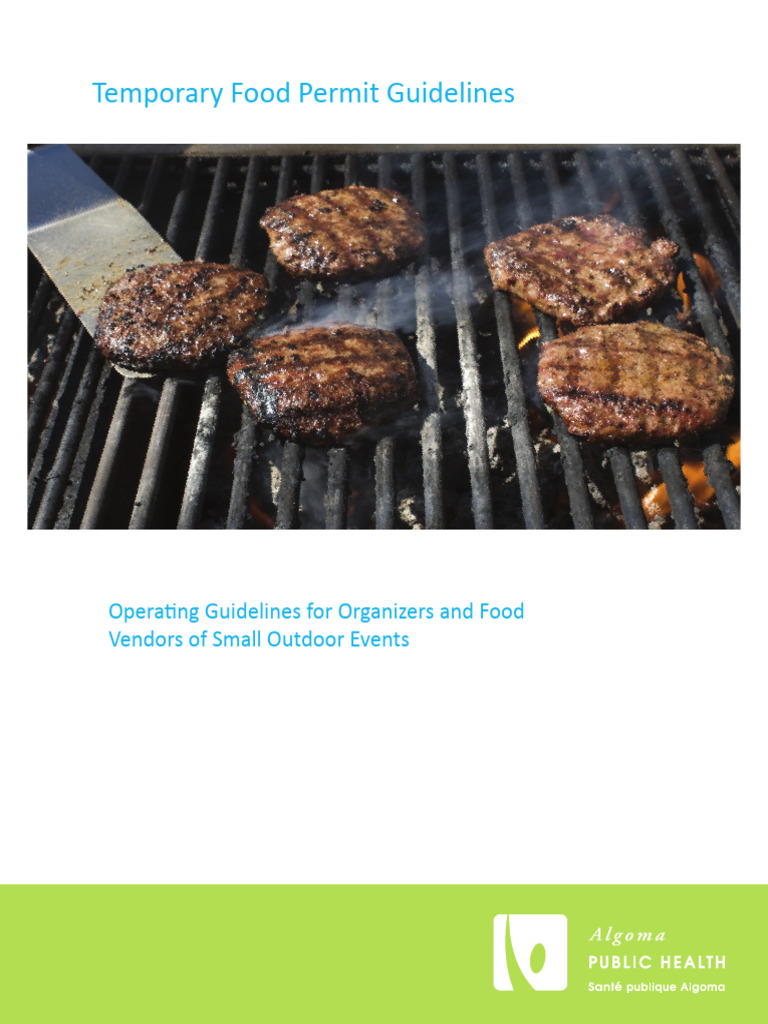 Event Food Vendor Guidelines | PDF | Hamburgers | Roasting