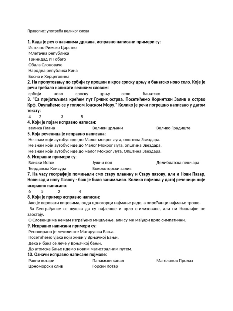 Pravopis 10 | PDF
