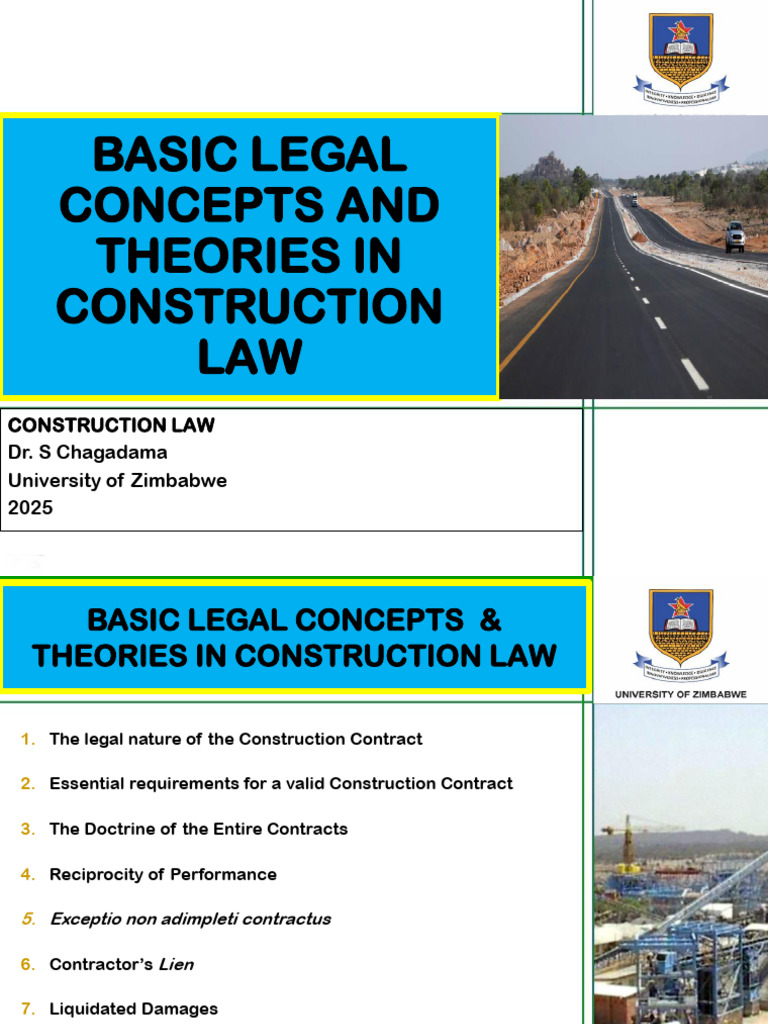 Key Concepts in Construction Law | PDF | Contract Law | Law Of Obligations