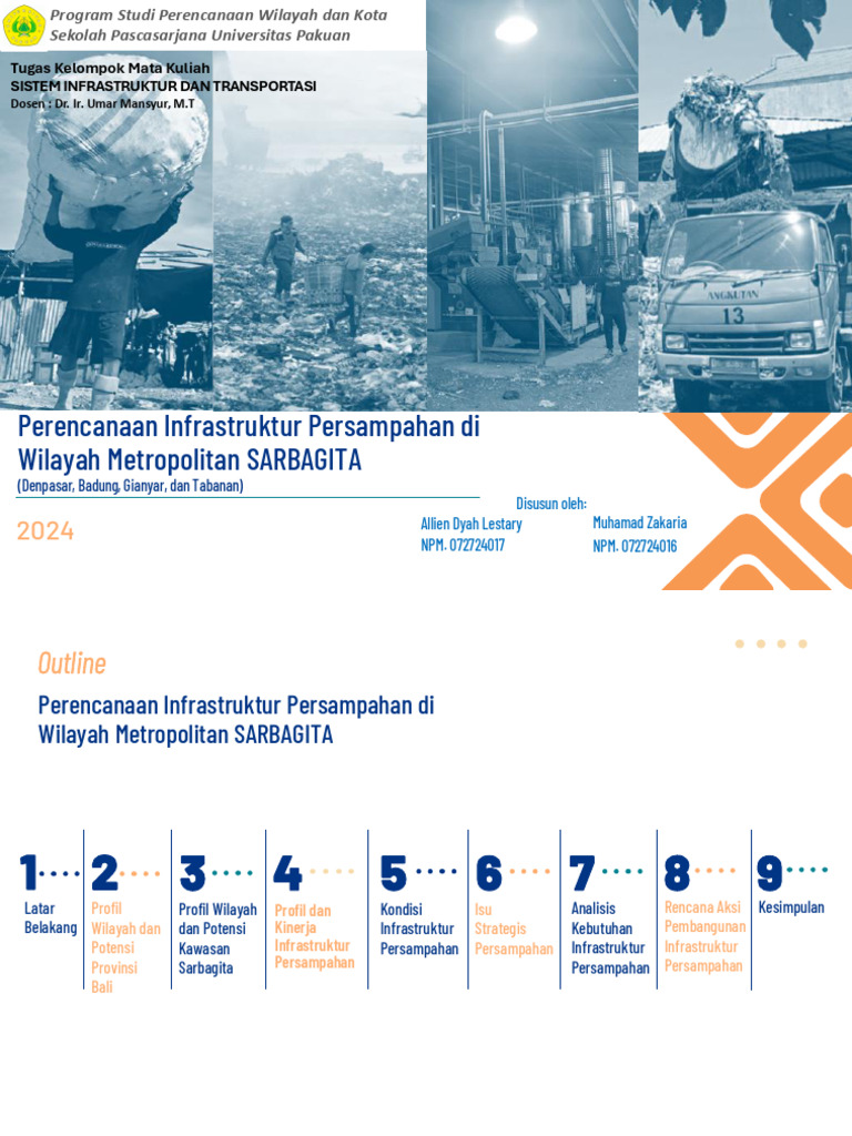 Rencana Infrastruktur Persampahan Sarbagita | PDF