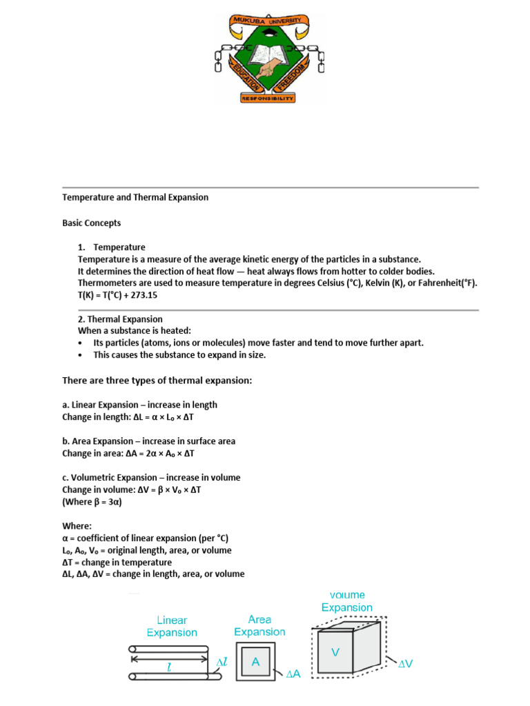 Basic Thermal Physics Tutorial 2025 | PDF | Thermal Expansion | Heat